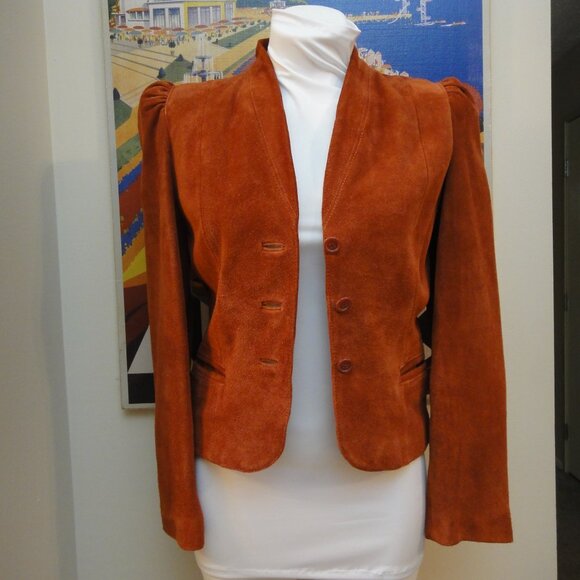 Le Soleil | Jackets & Coats | Vintage Le Soleil Suede Leather Jacket 8s ...